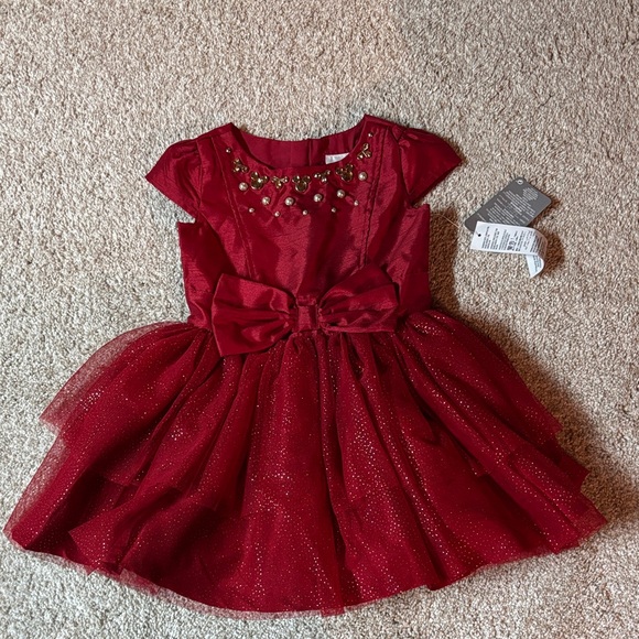 Disney | Dresses | Disney Red Dress With Sparkling Details | Poshmark